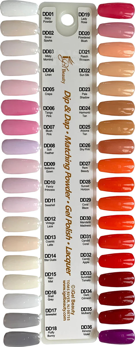 iGel Dip & Dap Powder Chart 1 – obpnail